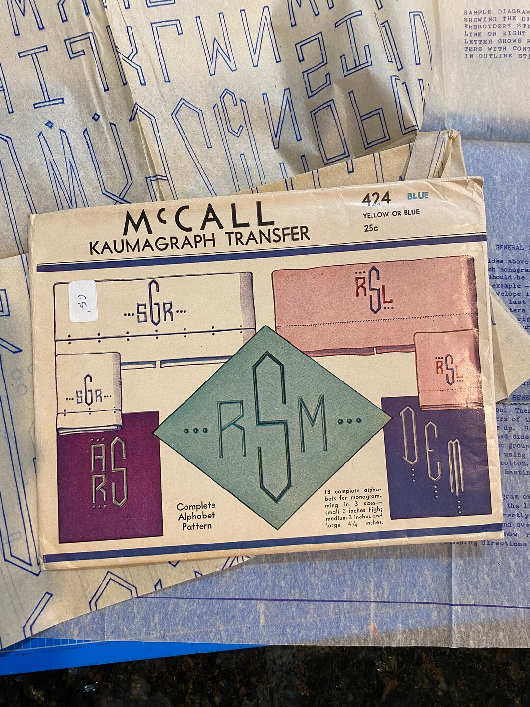Embroidery Kaumagraph Iron on Transfers - Use in Your Projects - Mccall ...