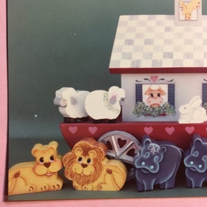 NOAH'S ARK PULL Toy - Vicki Senter Wood Art Painting Technique - How to ...