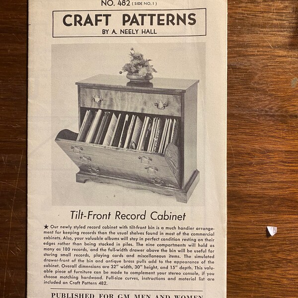 Record Cabinet - Etsy