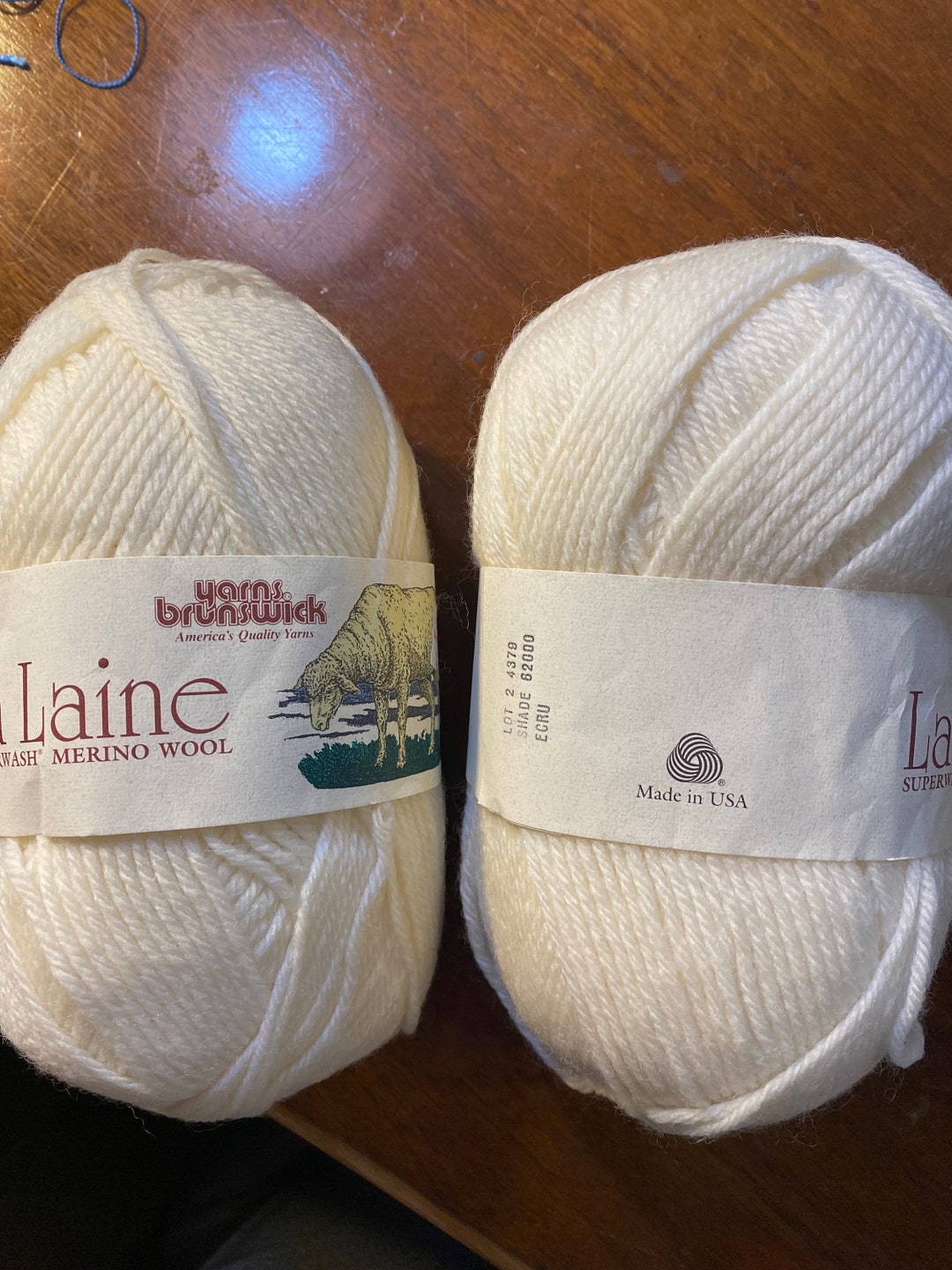 Brunswick La Laine Merino Wool Yarn Knit and Crochet Yarn - 100 G 260 ...
