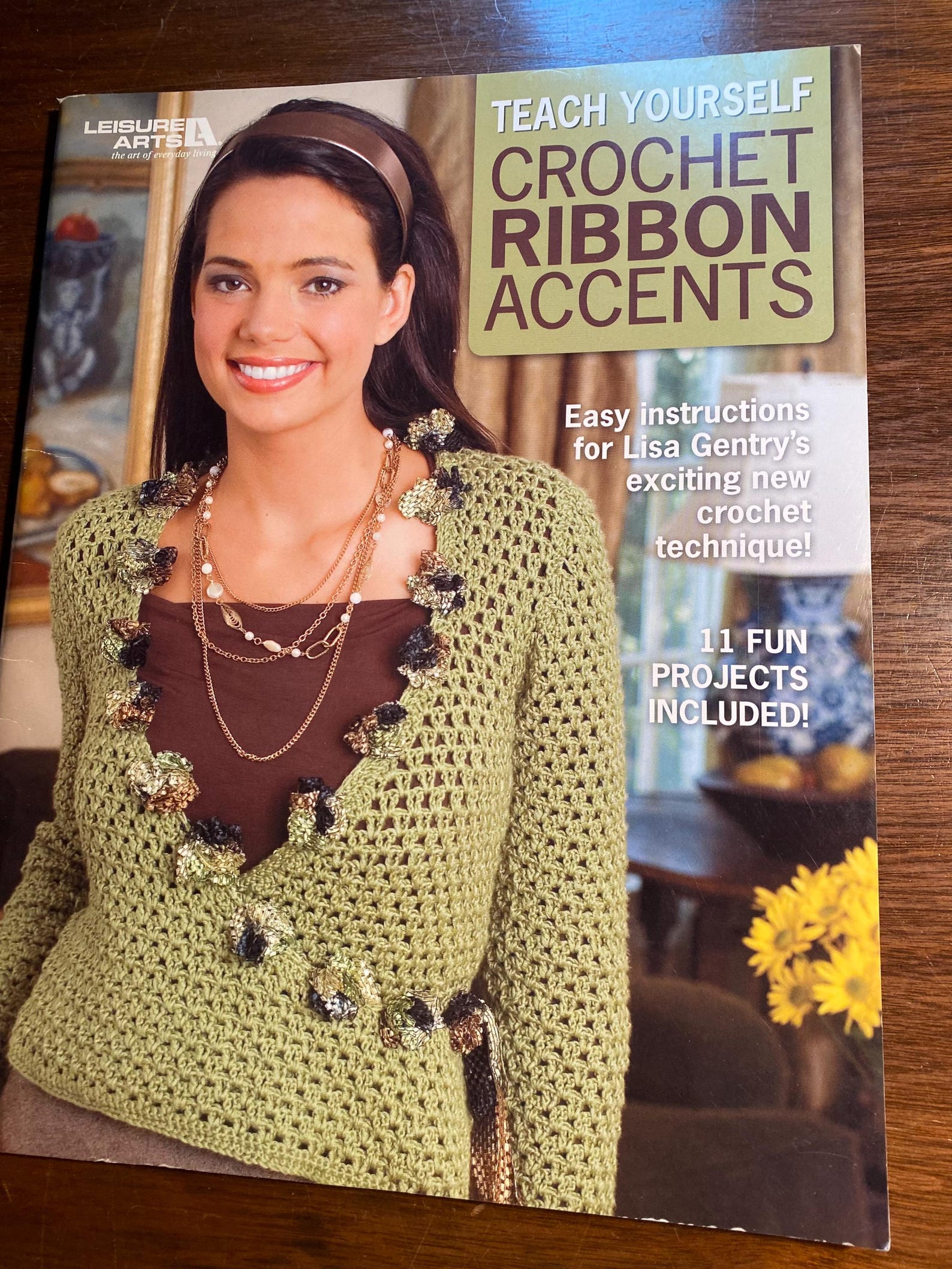 Teach Yourself Crochet Ribbon Accents - Fashion - Leisure Arts 4456 ...