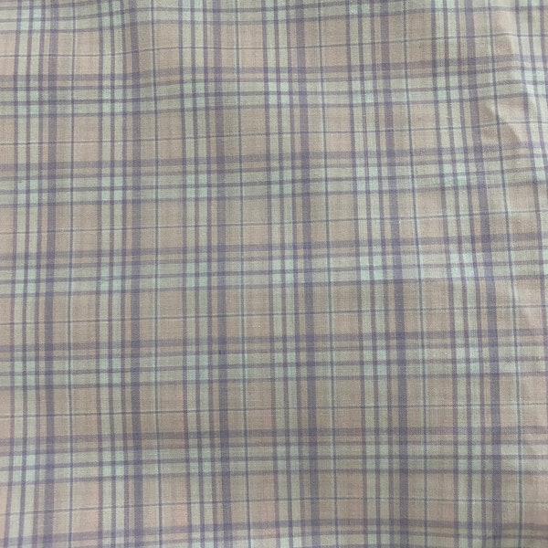 Pastel Plaid Fabric - Etsy