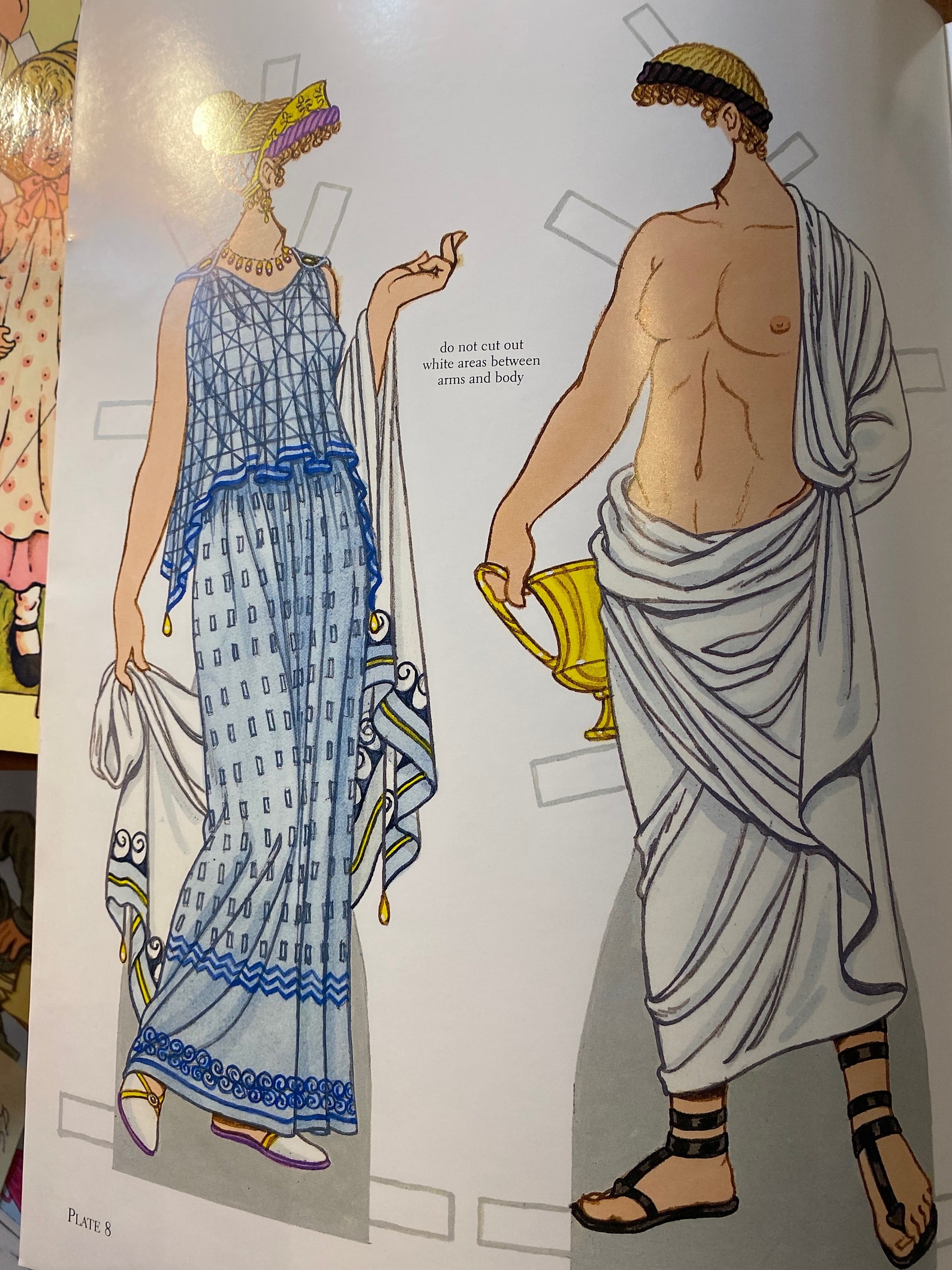 Ancient Greek Costumes Paper Dolls - 2 Dolls and Finished Clothes ...