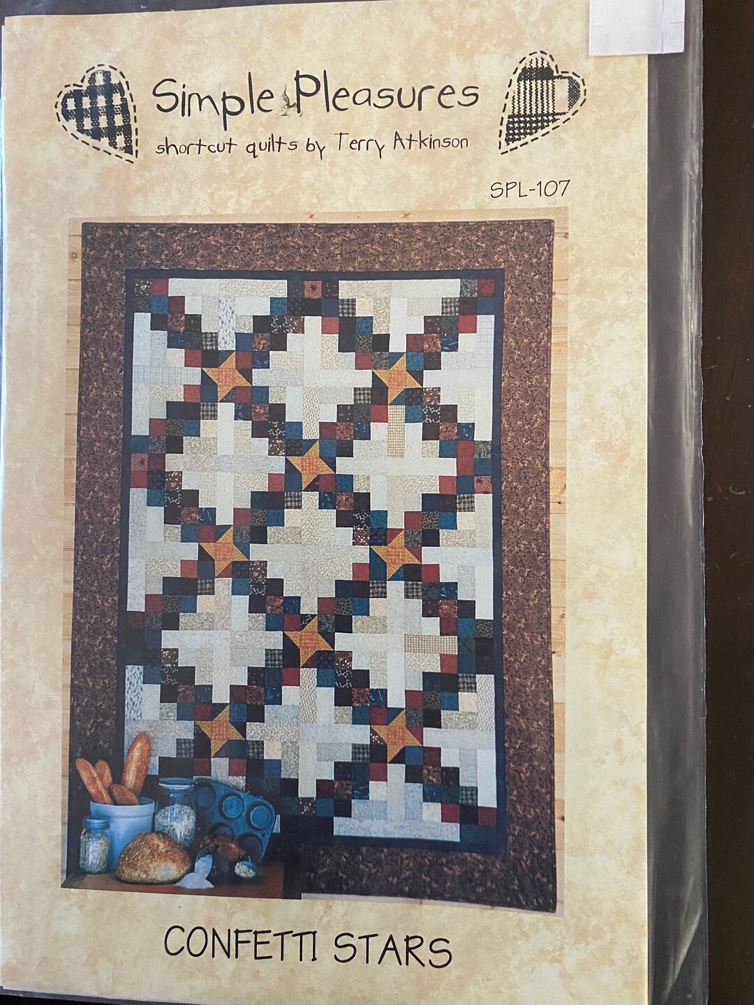 Confetti Stars- Quilt Pattern, Simple Pleasures - #SPL-107 - 1995 ...