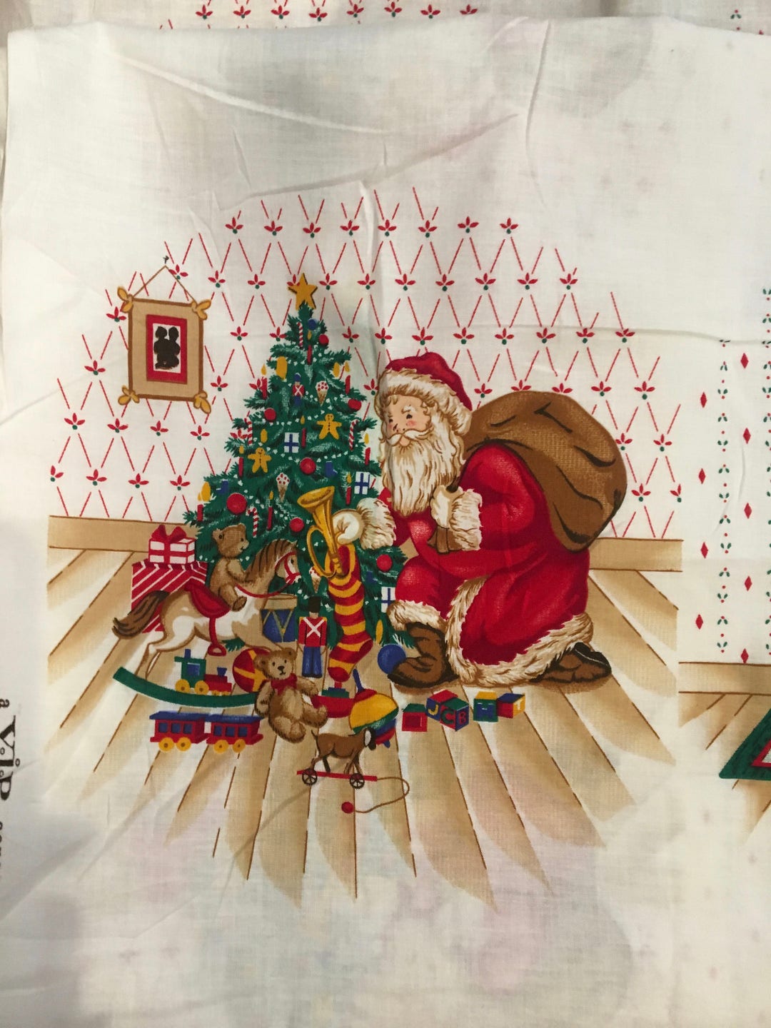 Christmas Fabric Panels to Sew, 4 - 8" X *8" Ready to Sew Xmas Scenes ...