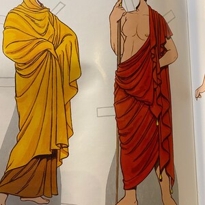 Ancient Greek Costumes Paper Dolls - 2 Dolls and Finished Clothes ...