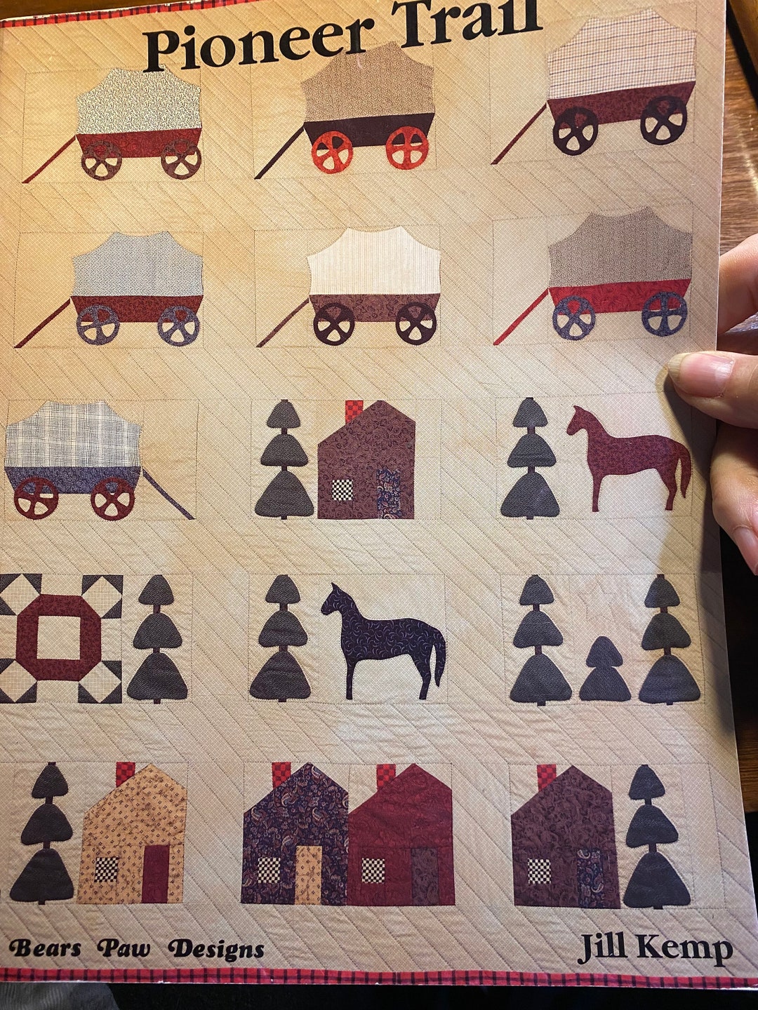 Pioneer Trail Quilt Patterns Quilt Block Jill Kemp Bears - Etsy