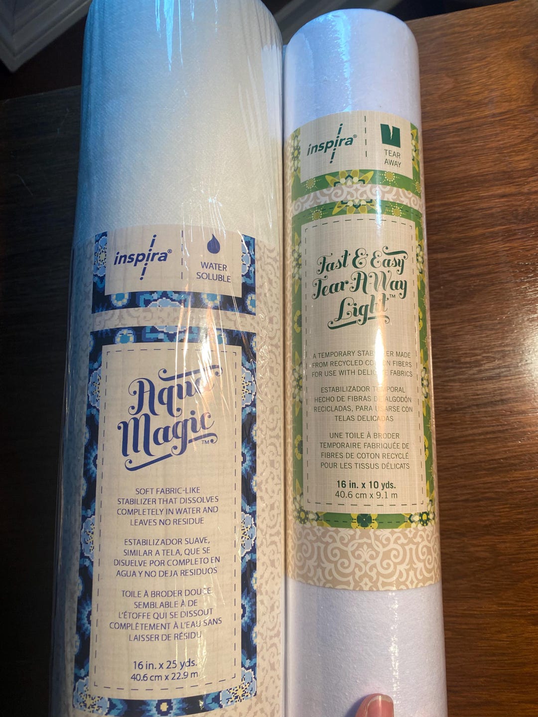 Fabric Stabilizer Pick: Aqua Magic or Fast & Easy Tear A Way Light ...