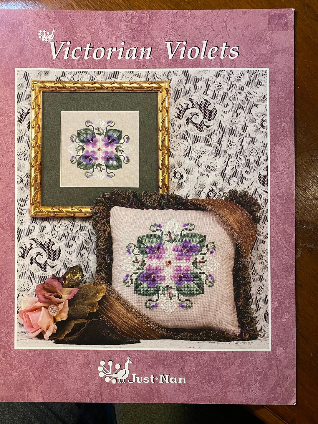Victorian Violets - Cross Stitch Chart - Just Nan - Counted Thread ...