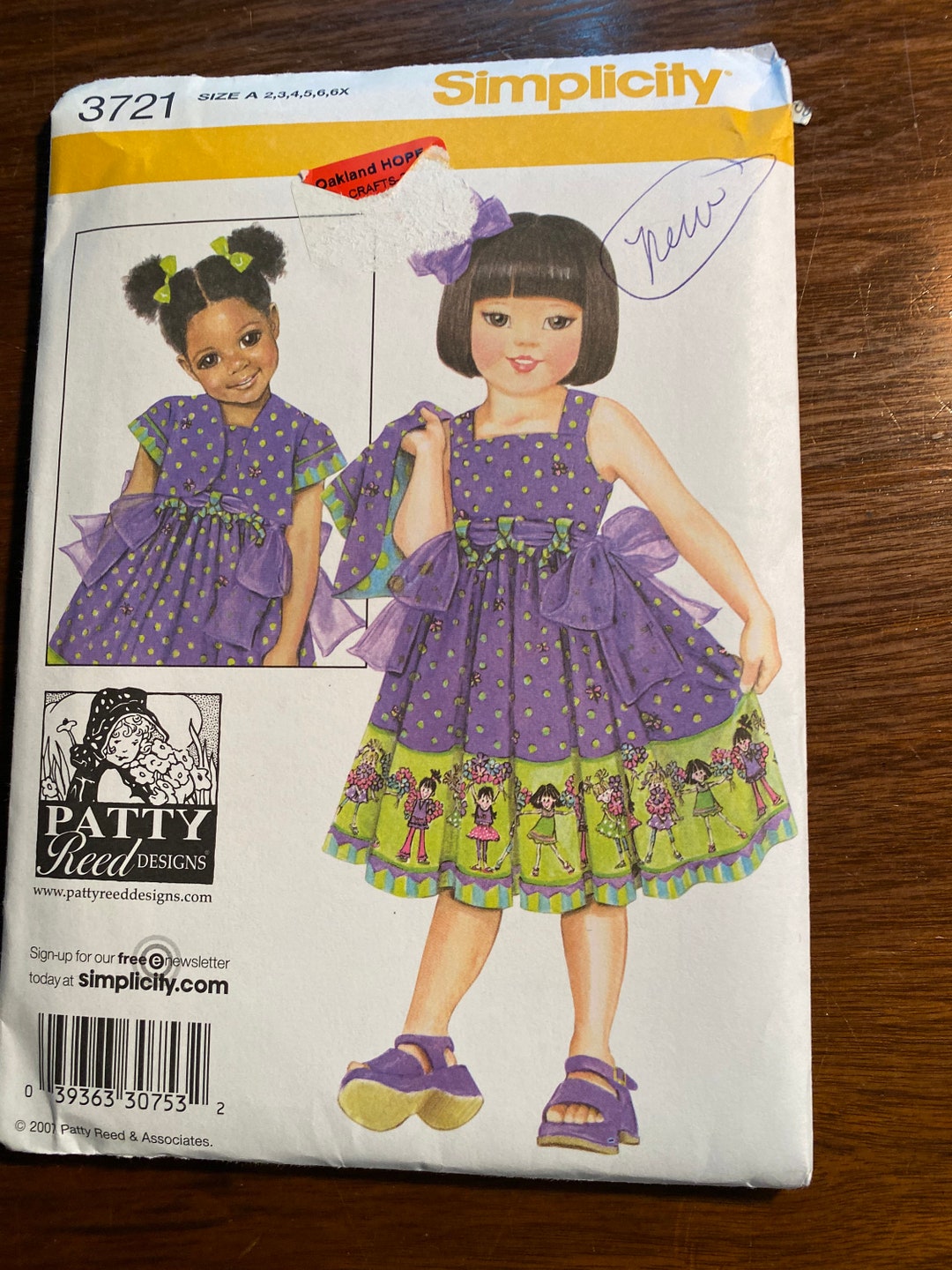 Patty Reed Designs Child's / Girl's Fancy Party Dress - Simplicity 3721 ...