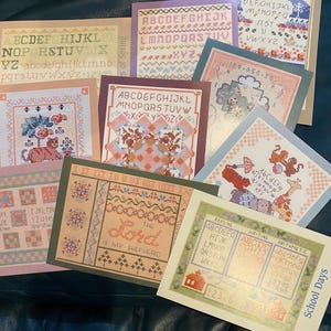 Simply Perfect Samplers - Set of 10 Counted Thread Cross Stitch Charts ...