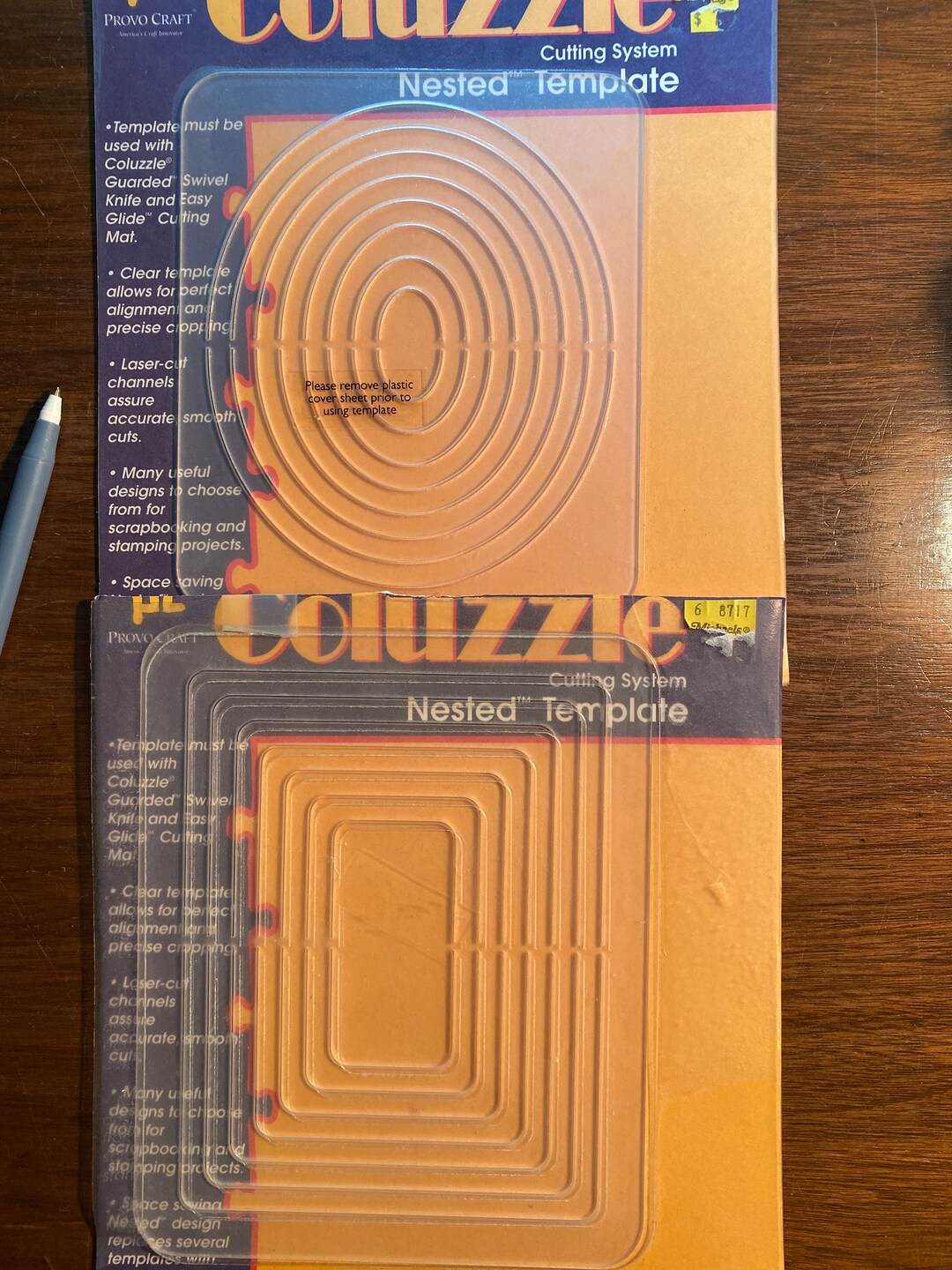 Oval or Rectangle Shapes Template Set Paper Cutting Decorative ...