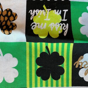Saint Patrick's Day Lucky Green Clover on White / Green Background ...