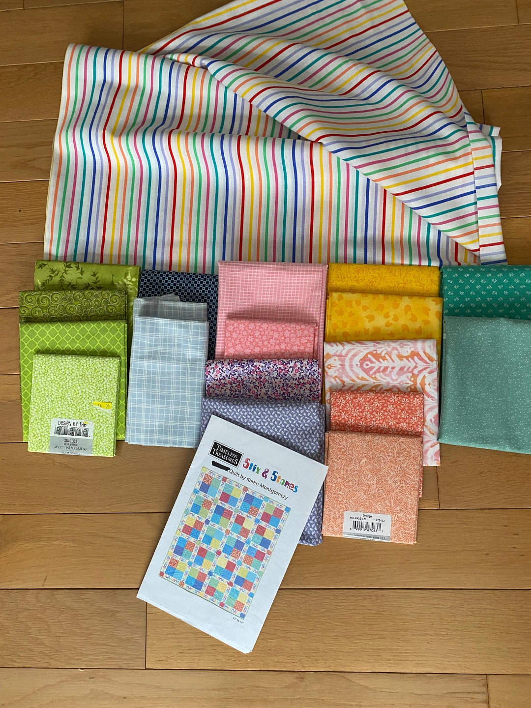 Quilt Block Top Kit Stix & Stones - Design by Karen Montgomery - Ready ...
