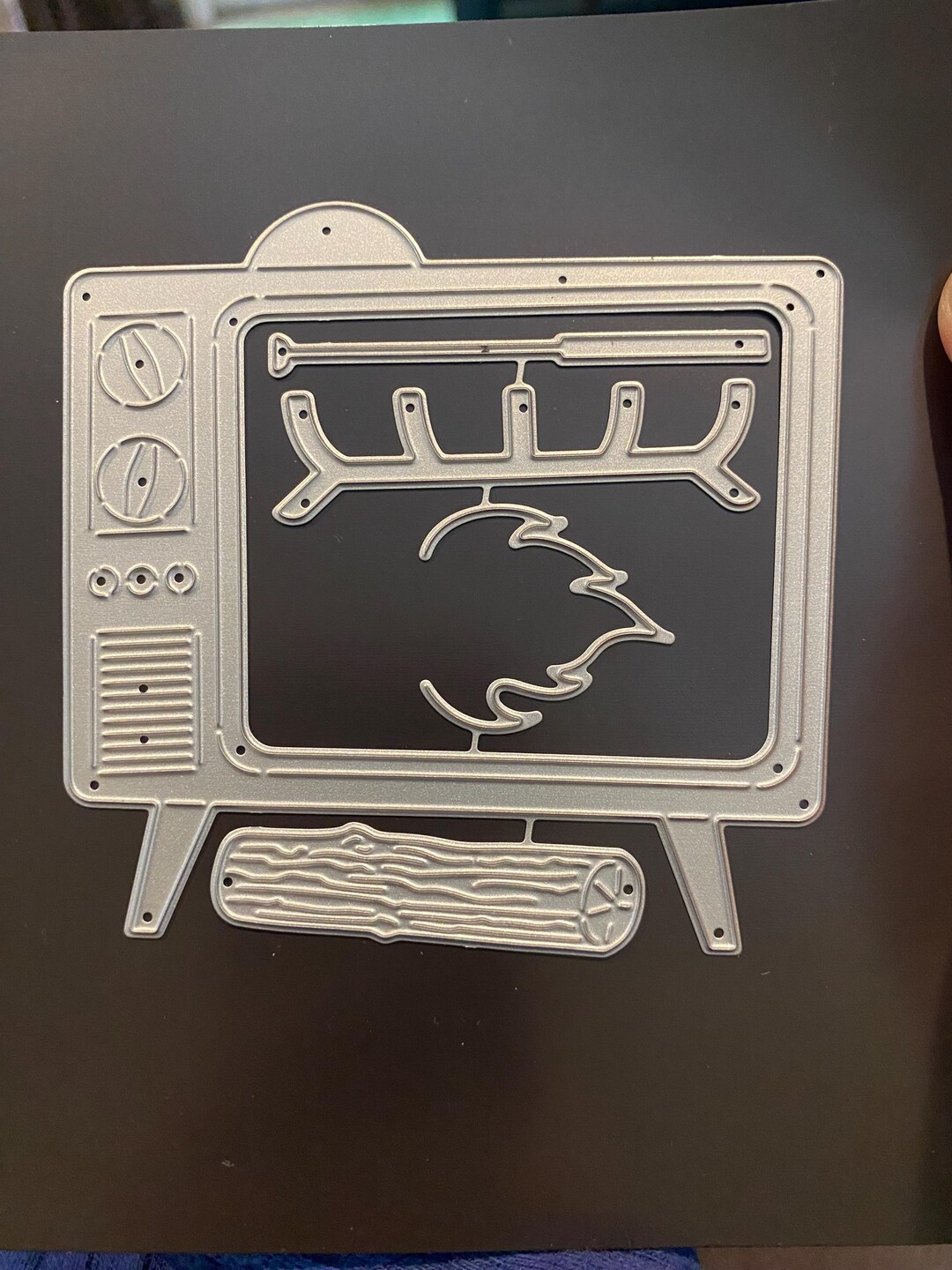 TV - Television / Log Fire Metal Die - , Paper Cutter Crafting ...