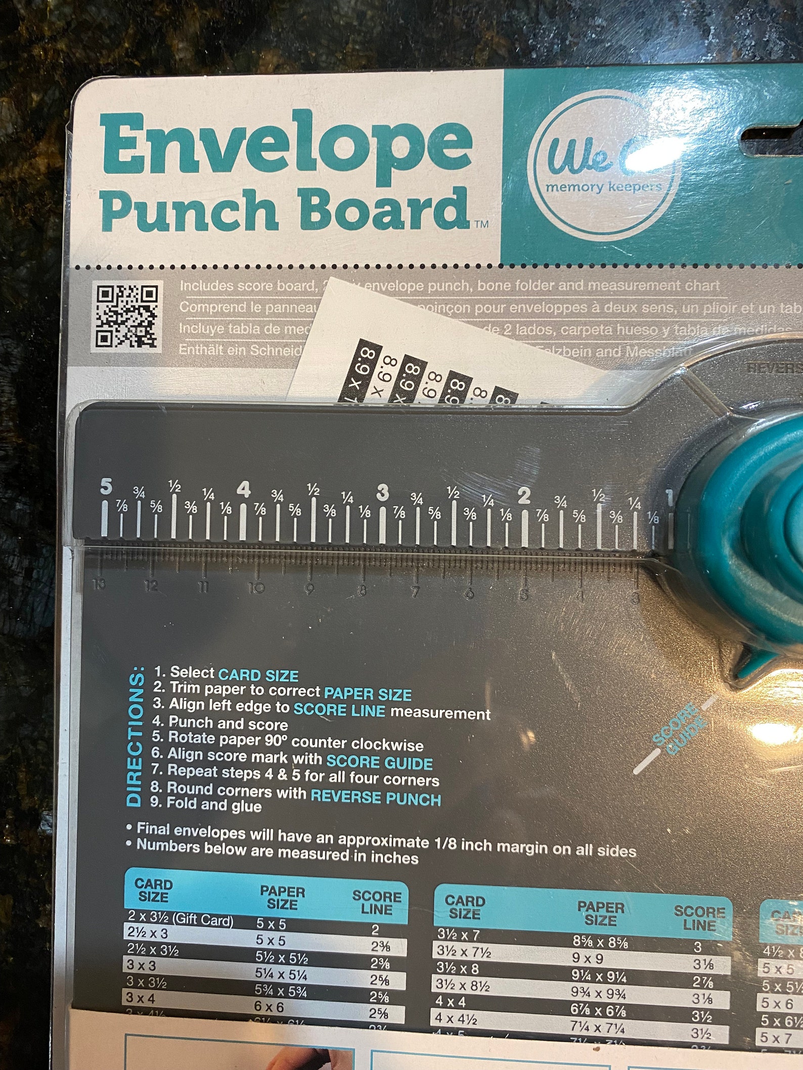 Envelope Punch Board Make Envelopes / Paper Edge / Punch | Etsy