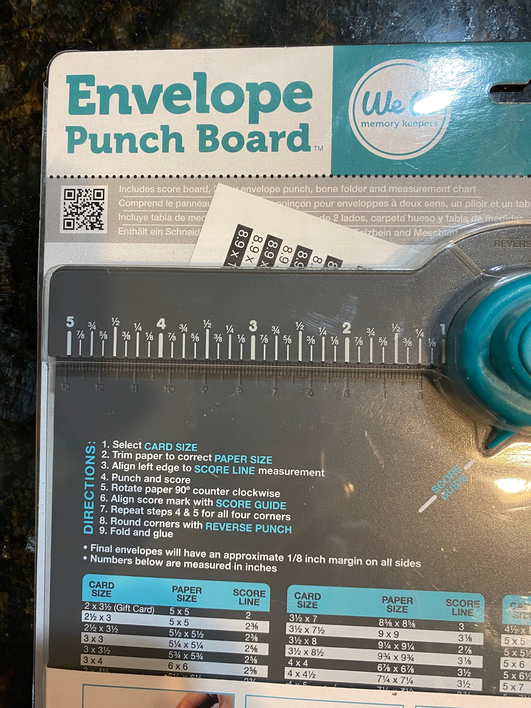 Envelope Punch Board Make Envelopes / Paper Edge / Punch | Etsy