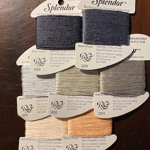 Splendor Silk No S870 to S939 - Specialty Needlework Floss Needlepoint ...