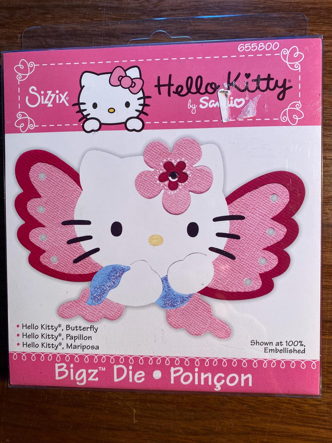 Hello Kitty Butterfly Sizzix - for Roller Machine Provo Craft ...
