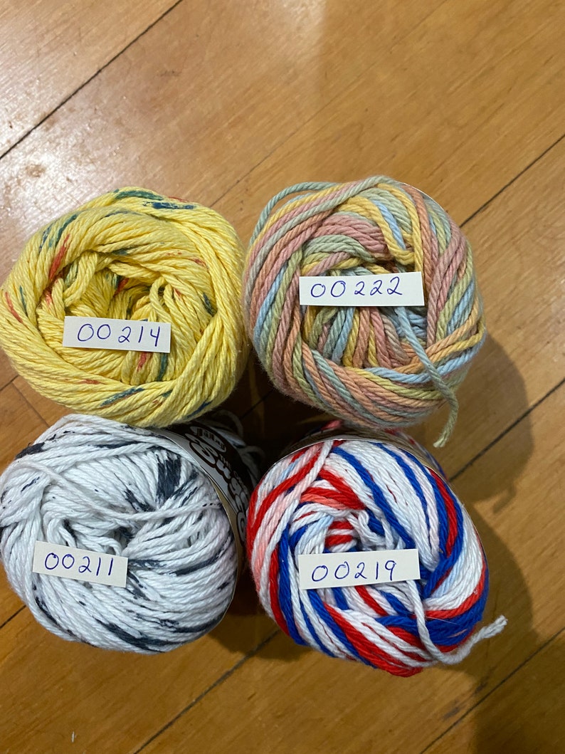 Lily Sugar'n Cream Varigated Crochet and Knitting Yarn - 2 Oz - New ...