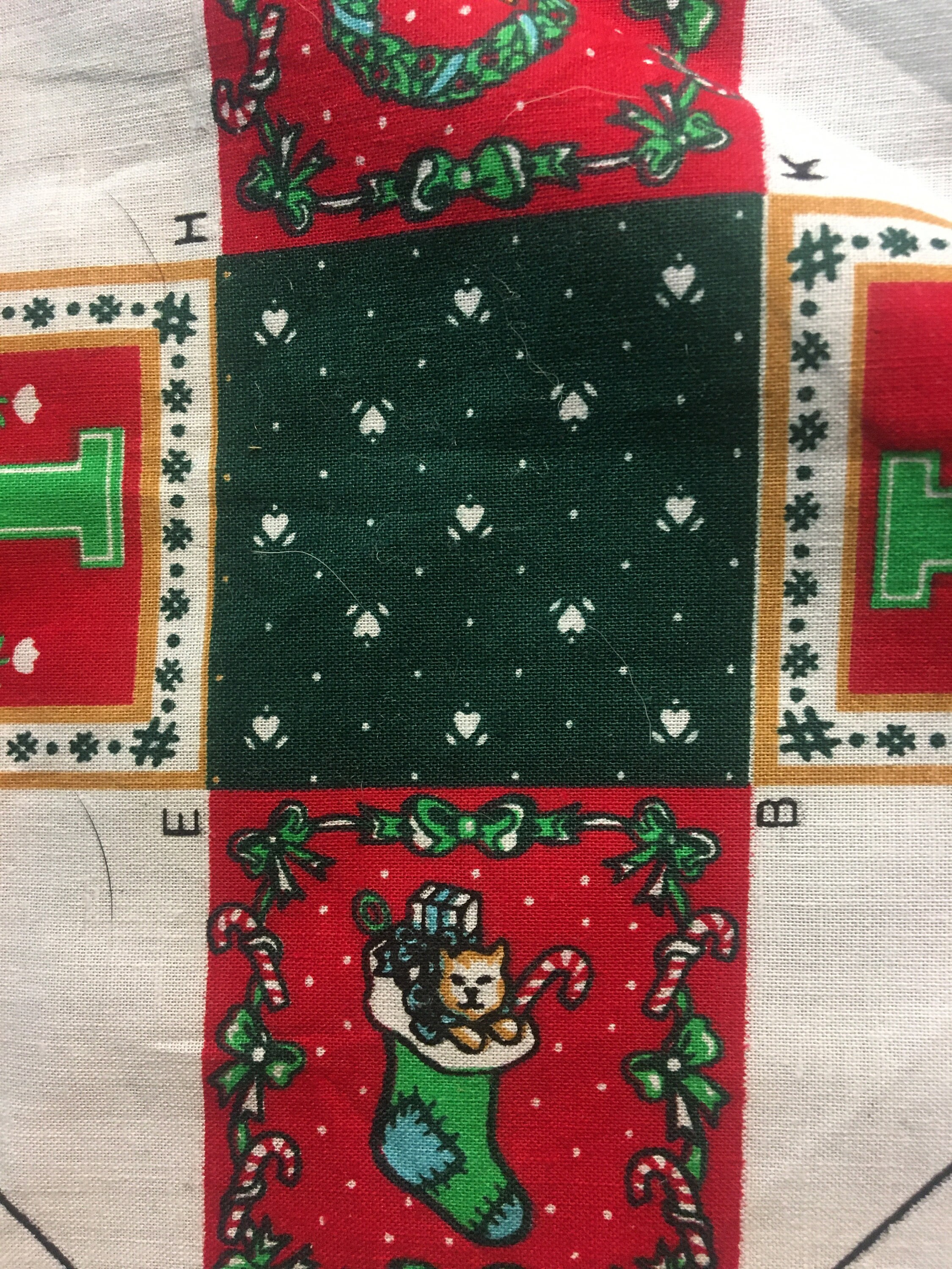 Fabric Noel Blocks Ornaments Christmas Panel, 4 Ready to Sew Into ...