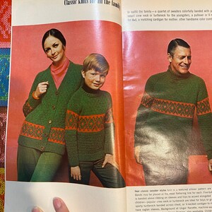 Mccall's Needlework Magazine Choose Issue C1960/70s Knitting Crochet ...