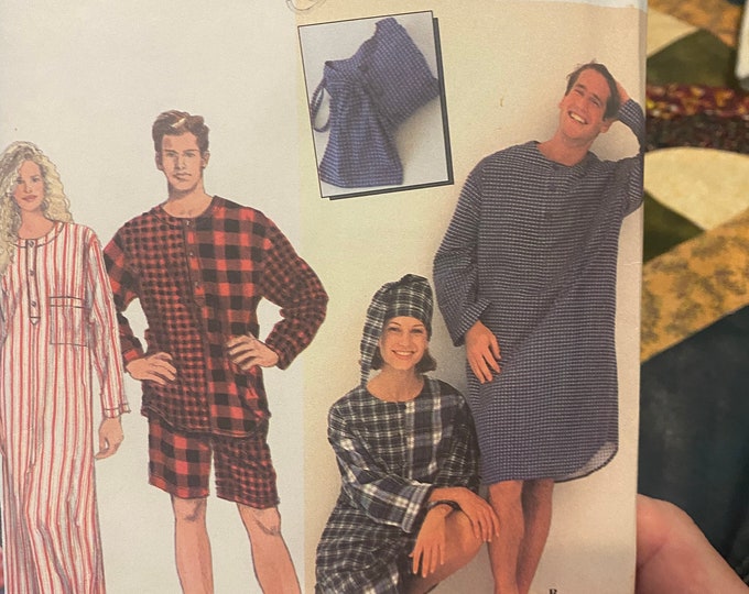 Girl's PAJAMAS Two Piece, Nightshirt & Robe Mccall's 6697 Vintage ...