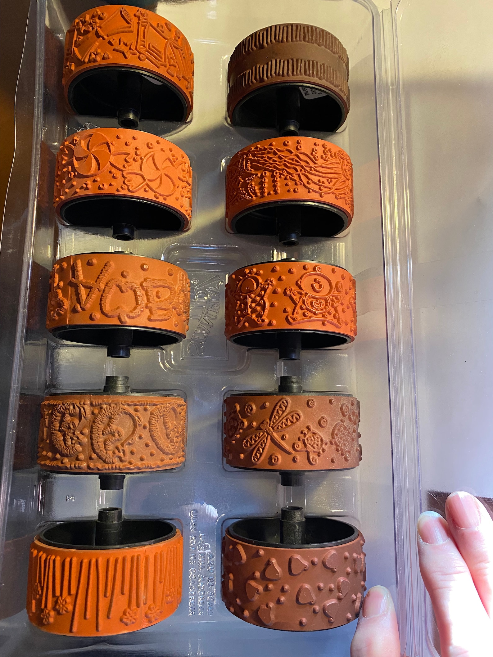 Stampin UP Red Rubber Stamp Wheel Block - Stampin Around Choose Design ...