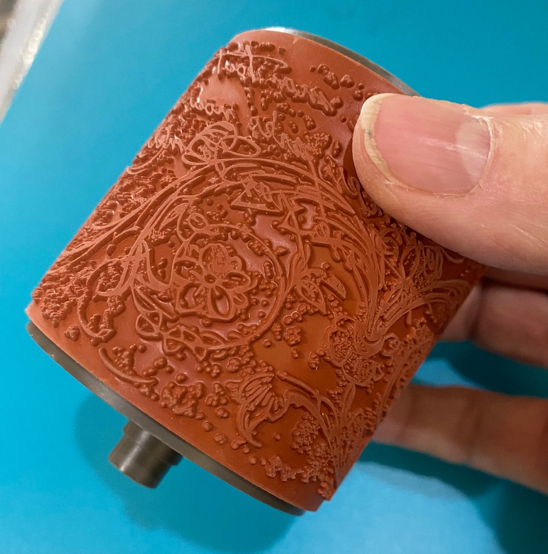 Floral Swirl Stampin UP Red Rubber Stamp Wheel Block - Stampin Around ...