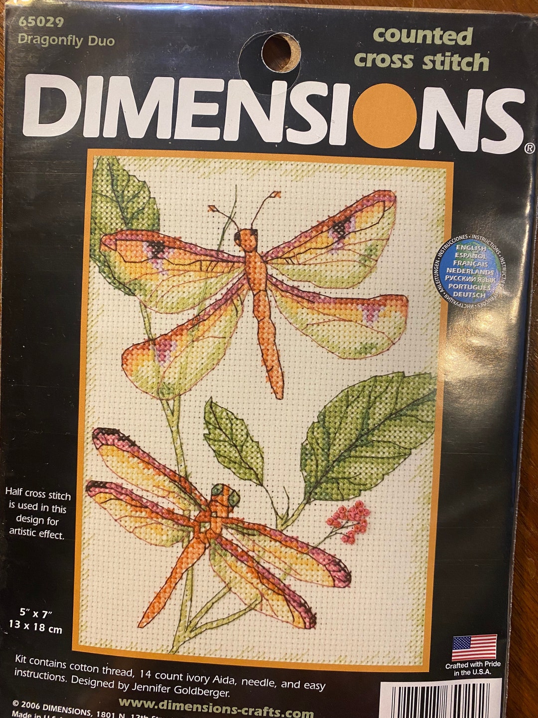 Dragonfly Duo Dimensions Needlepoint 65029 Cross Stitch Embroidery ...