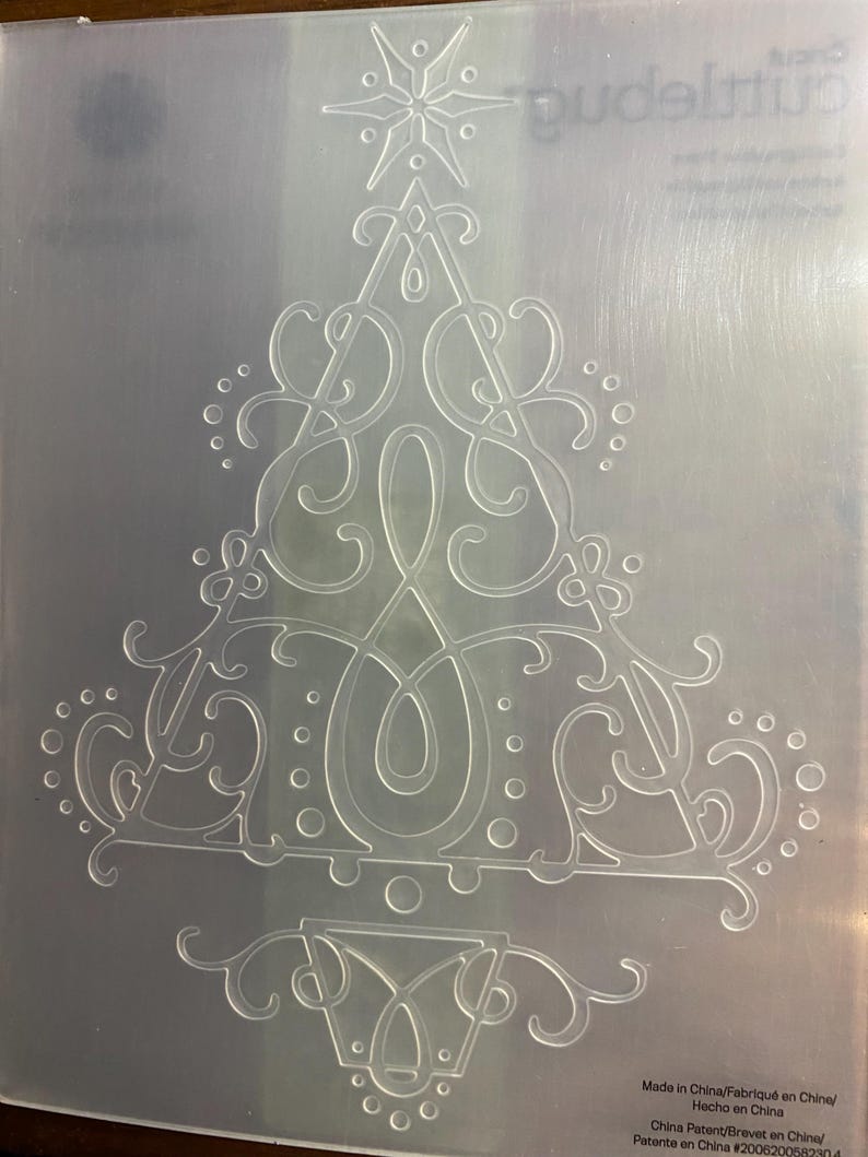 Anna Griffin Circuit Cuttlebug Embossing Folder Christmas Pick: Tree ...
