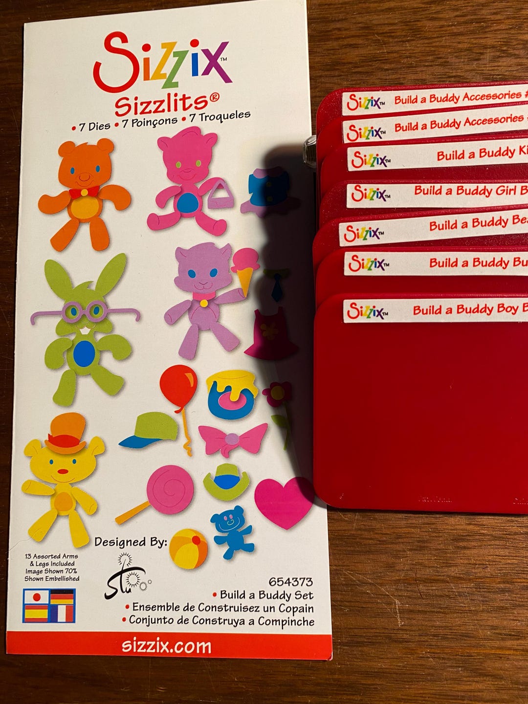 Build a Buddy Set Die Set - Bunny Bear Kitten Sizzix Sizzlits for ...