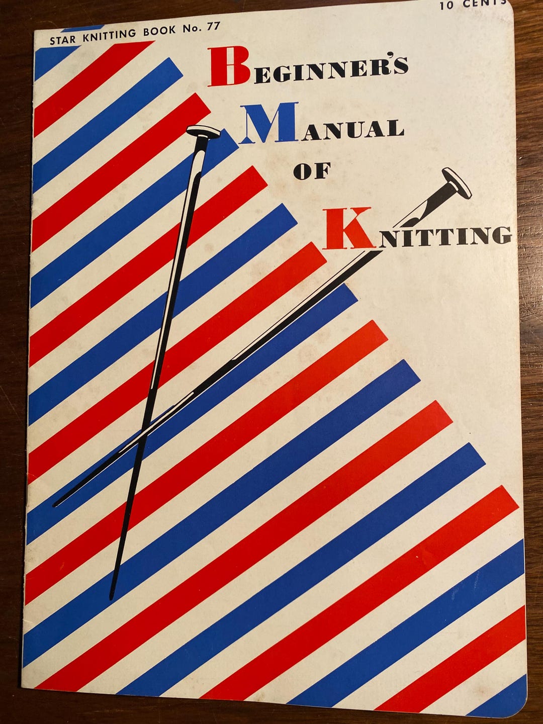 Star 77 Beginner's Manual of Knitting With Patterns (1950) Learn Basic ...
