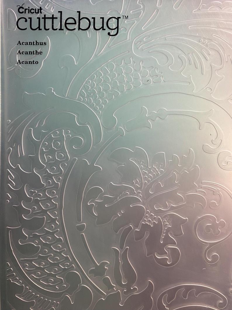 Anna Griffin Circuit Cuttlebug Embossing Folder Lace Pick: Acanthus ...