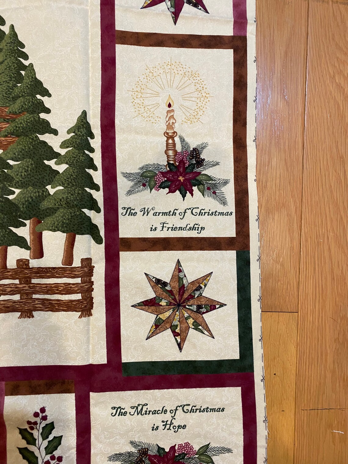 Northcott Warmth of Christmas is Friendship Fabric PANEL - Sharon ...