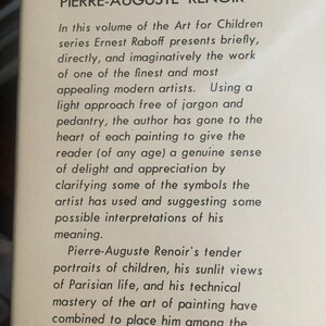 Renoir: Art for Children (pierre-auguste) by Ernest Reboff ...