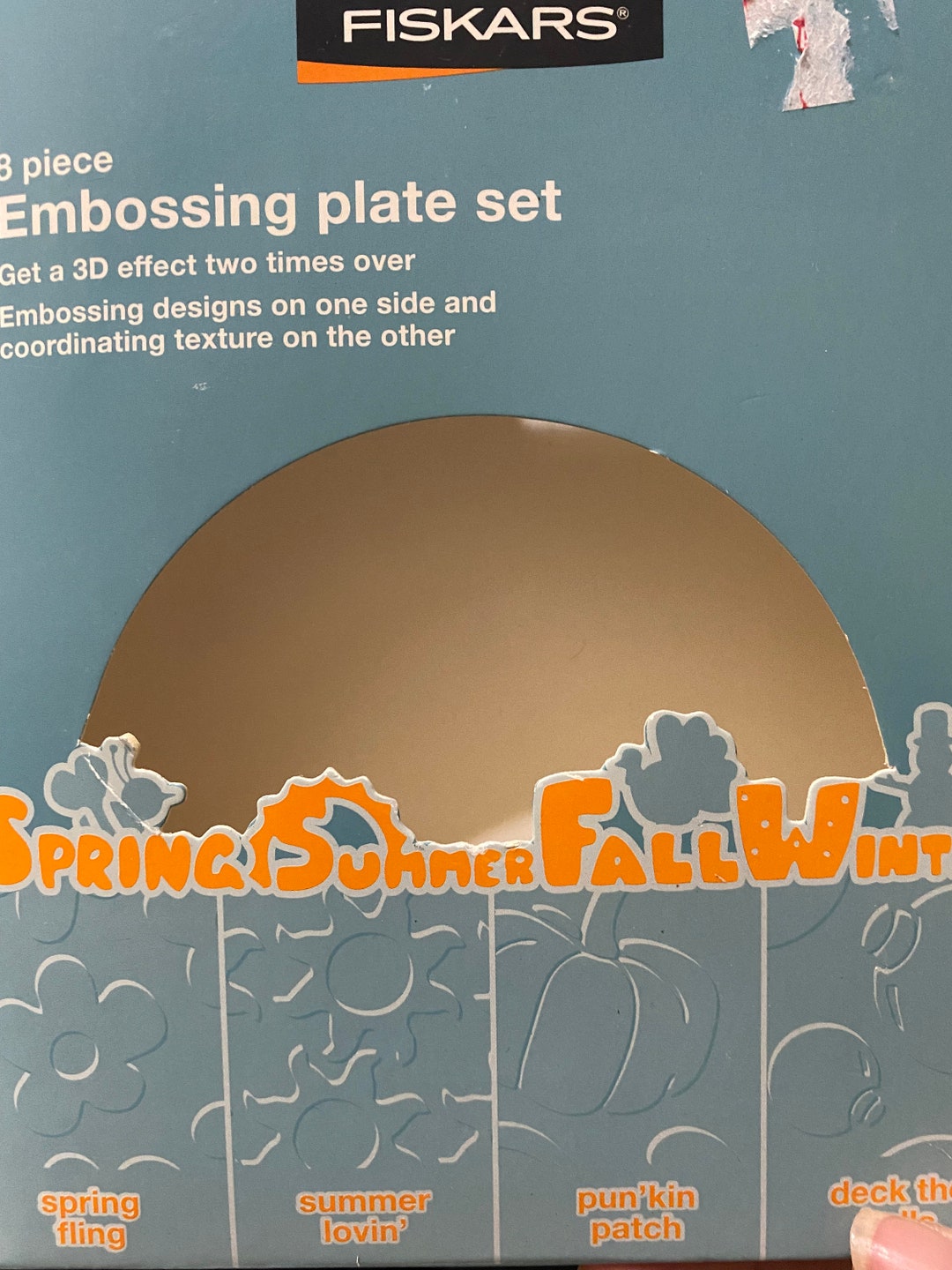 Fiskars Embossing Plate Set Shape Template 2007 Paper Cutting ...