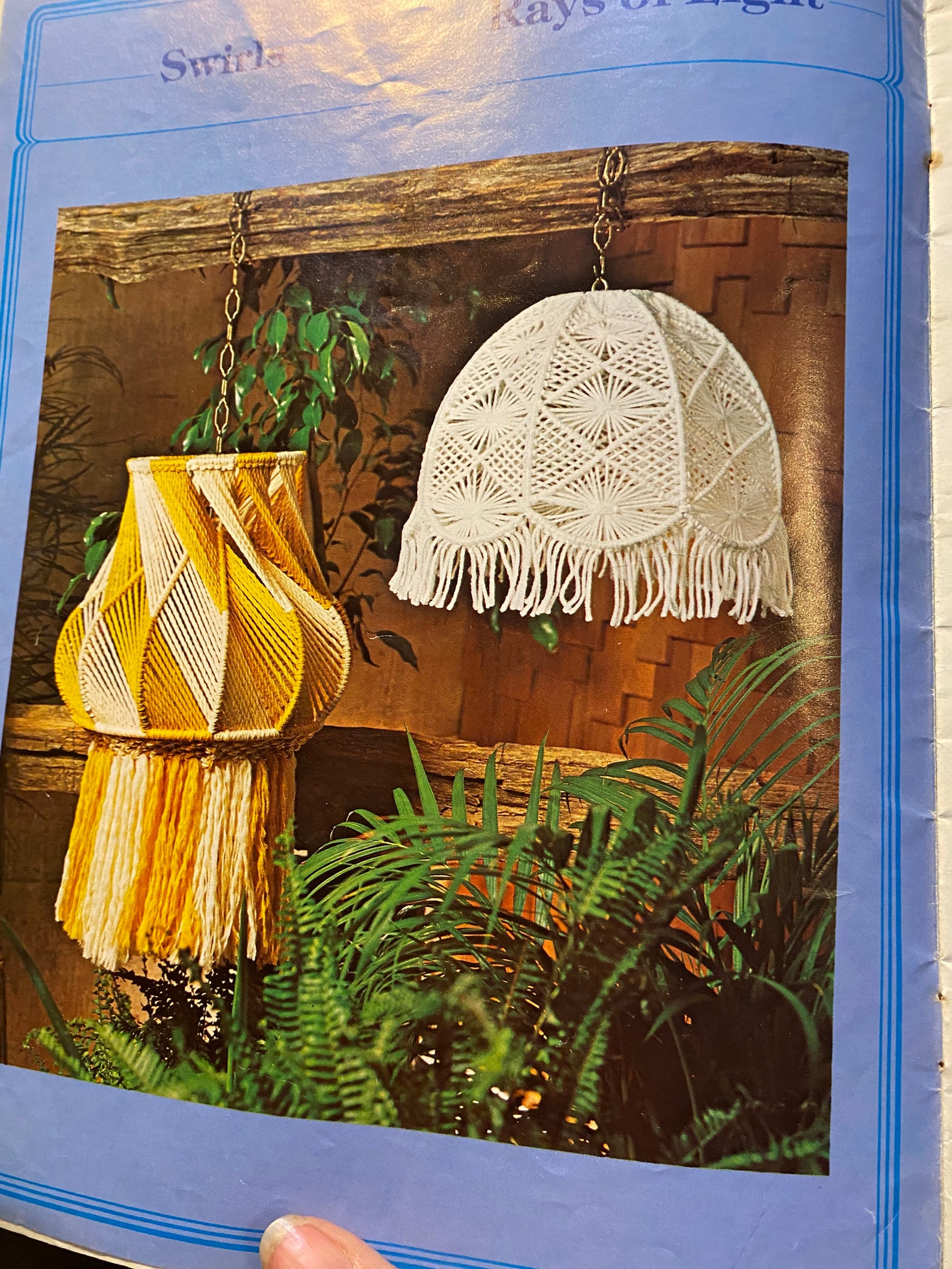 Lamp Shades Macrame Lightly / Plant Hangers Home Decorating Ideas - C ...