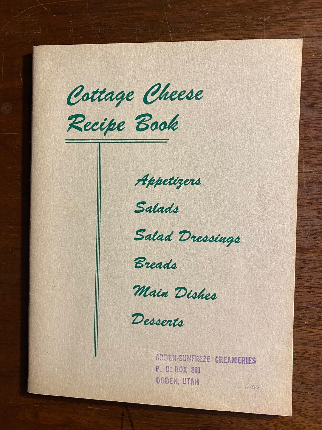 Cottage Cheese Recipe Book - Vintage Recipe Booklet - 1956 Milk ...