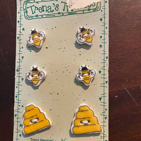 Bee Buttons - Etsy