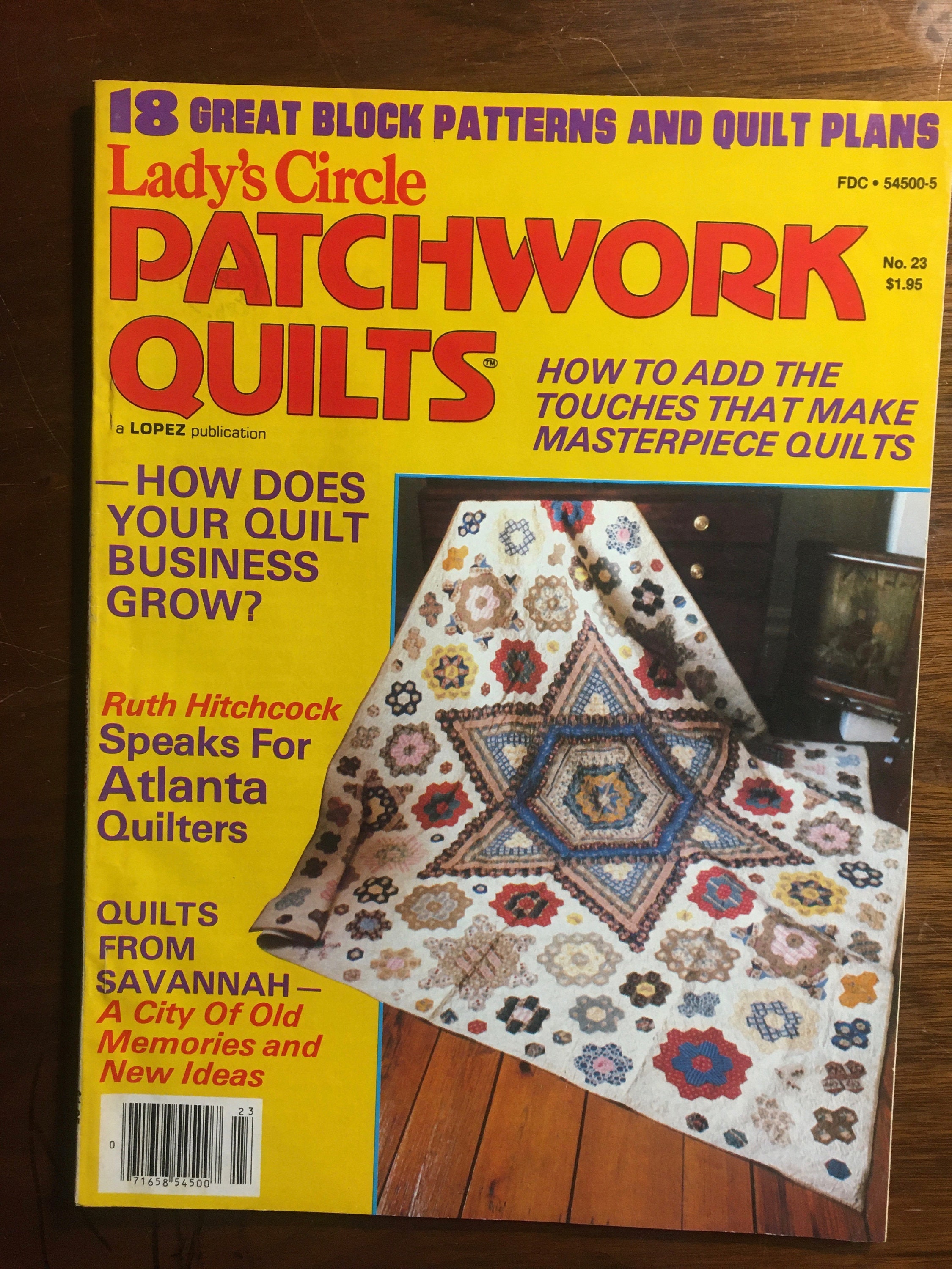 Lady"s Circle Patchwork Quilts Magazine 1981 No 23 - Quilting Pieced ...
