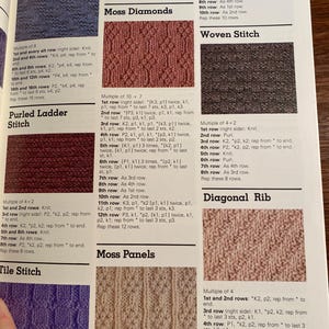 The Harmony Guide to Knitting Stitches - 1983 - Learn Basics Patterns ...