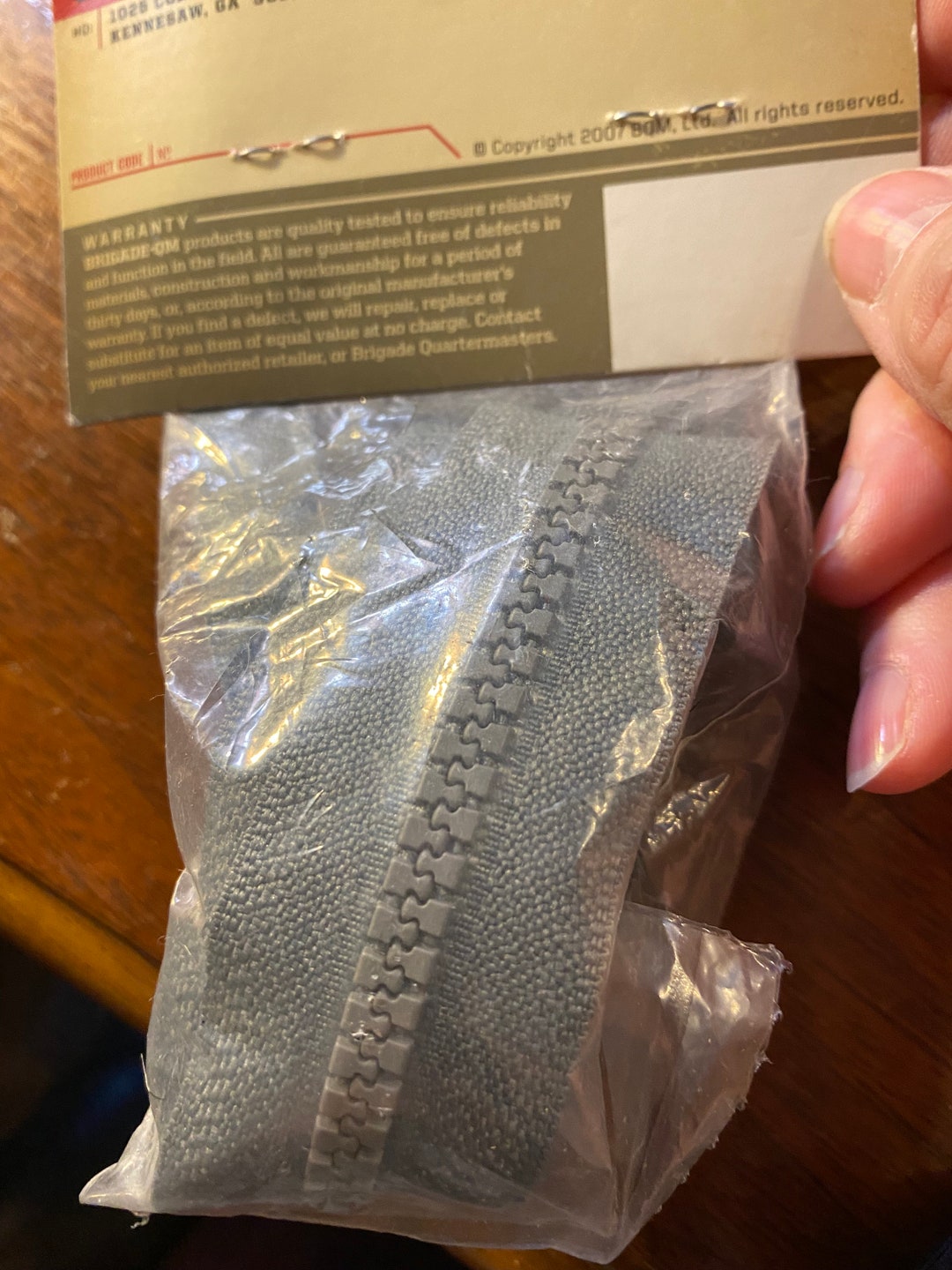 Heavy Duty Coat Separating Zipper Grey Choose Length 20" / 21" 22 ...