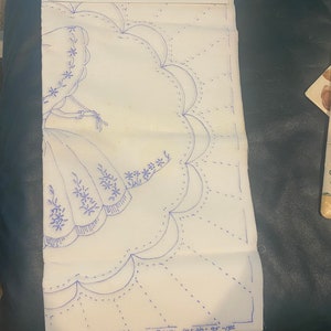 Nojae of Fairway - Parasol Lady Quilt Blocks 6 Pre-stamped Ready to ...