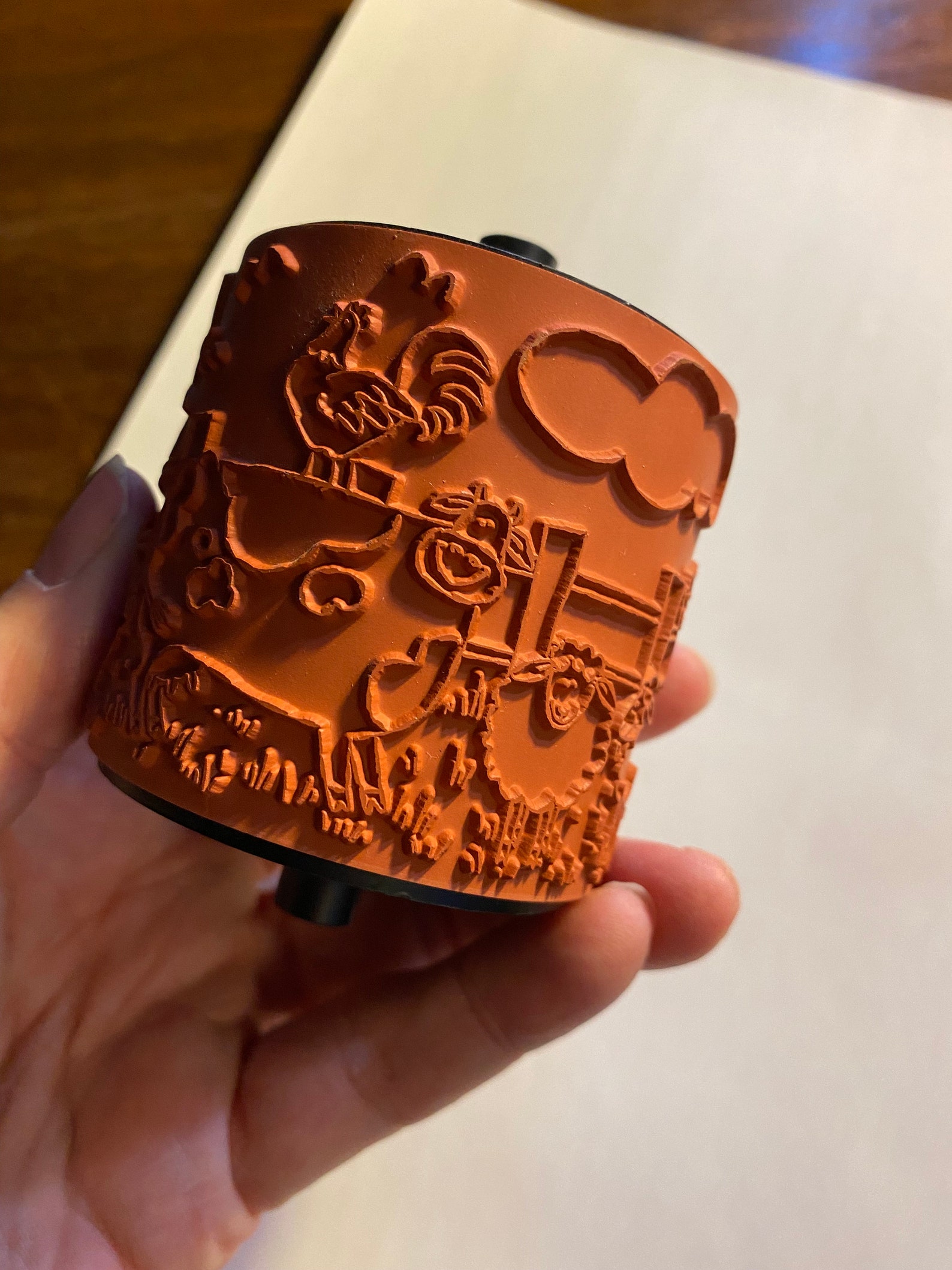 Stampin UP Red Rubber Stamp Wheel Block - Stampin Around Choose Design ...