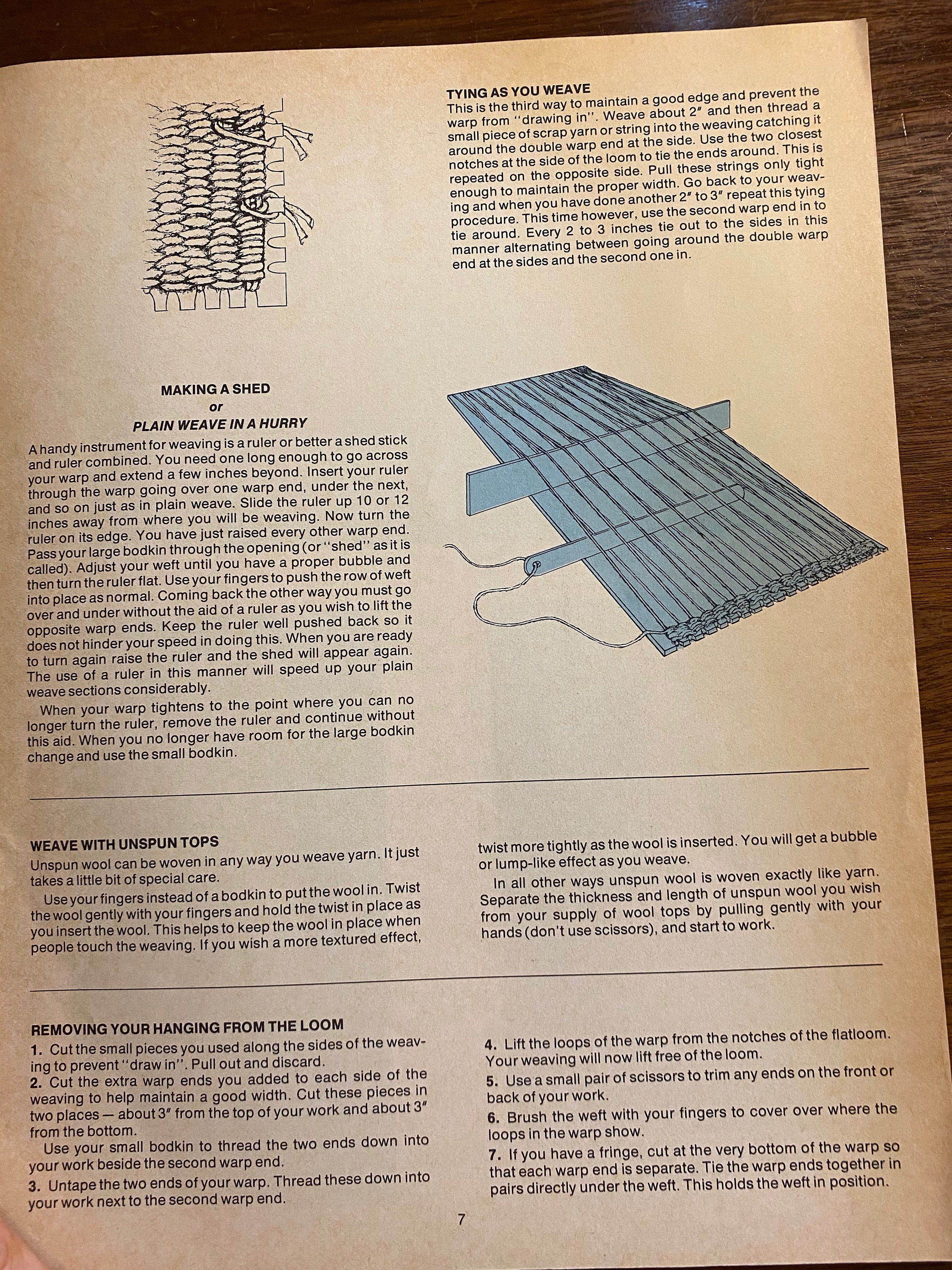 W1 Flatloom Weaving Judith Snell 1976 Basic Patterns - Etsy