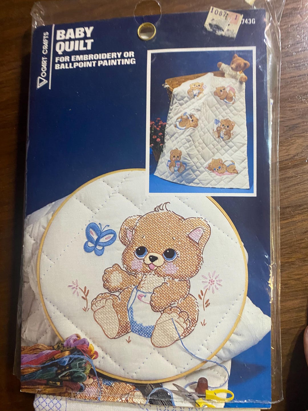 Baby Bear 6 - 14" X 18" " Nursery Quilt Blocks to Embroider / Paint ...
