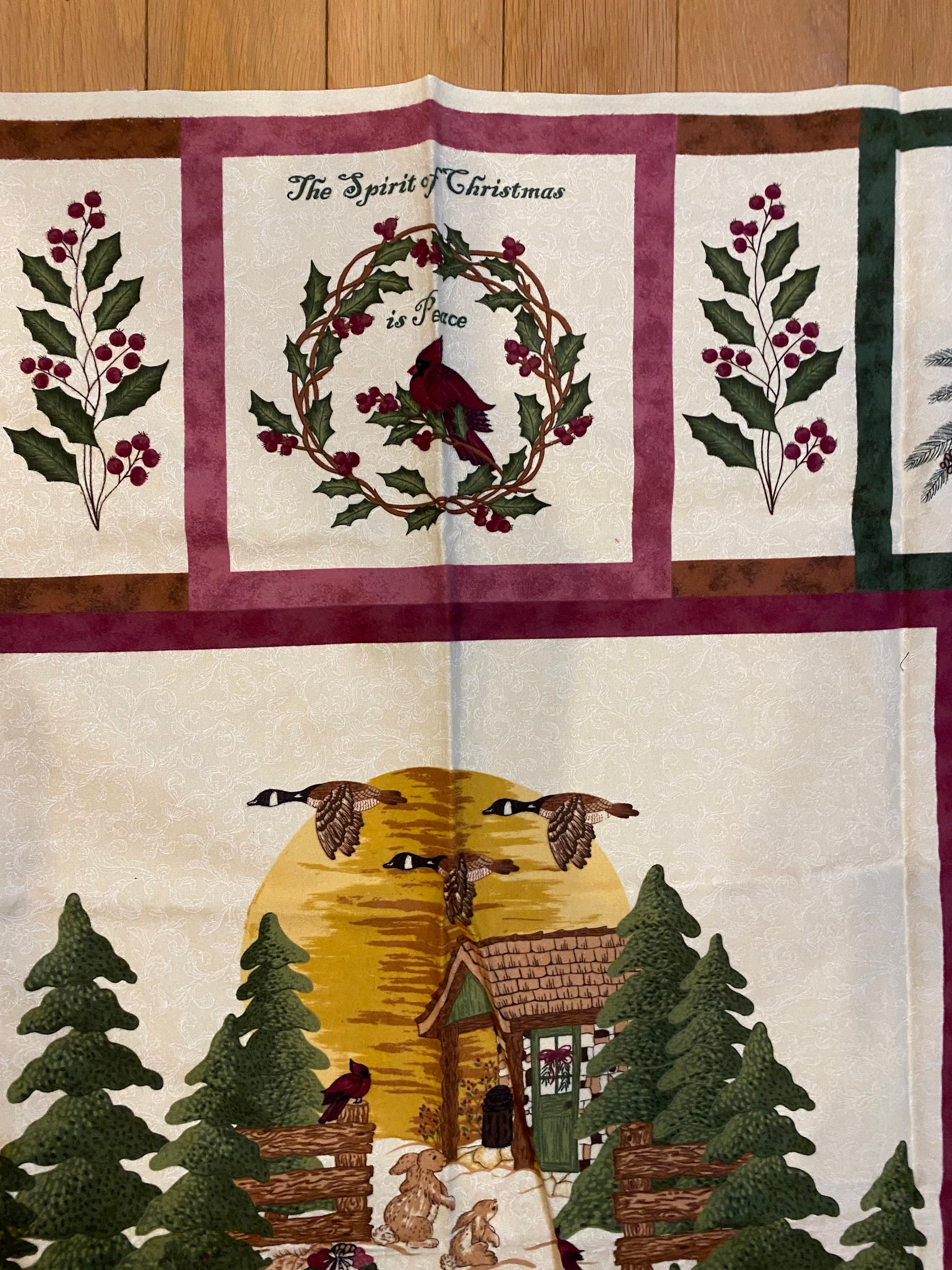 Northcott Warmth of Christmas is Friendship Fabric PANEL - Sharon ...