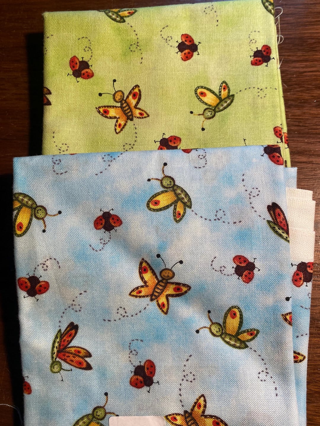 Butterfly / Bugs Pick Blue or Green Background With Multi Colored ...