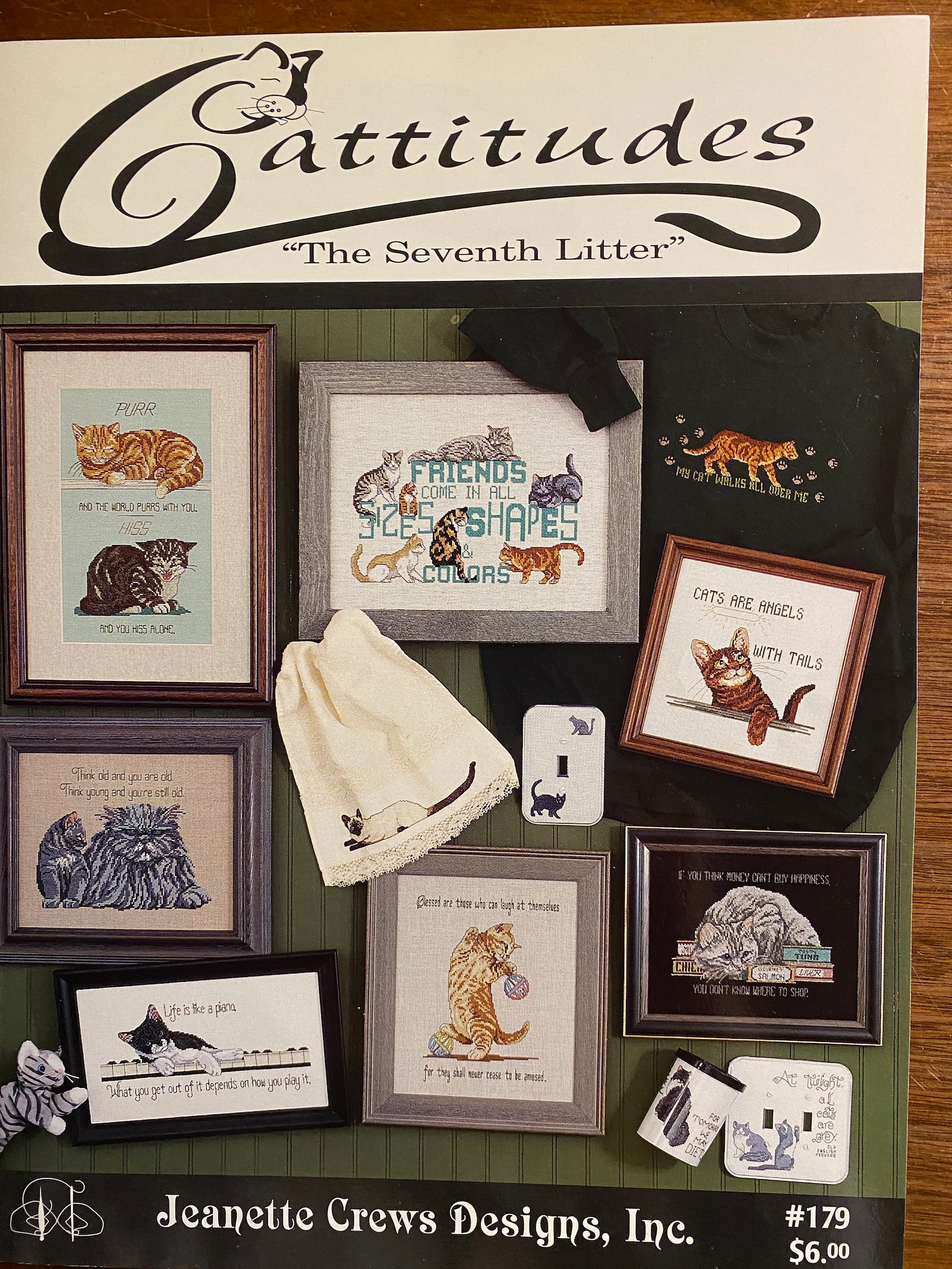 Cattitudes the Seventh Litter Jeanette Crews 179 Counted - Etsy
